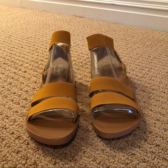 Shoes | Elastic Strap Sandals Sandyorange Color Brand | Poshmark